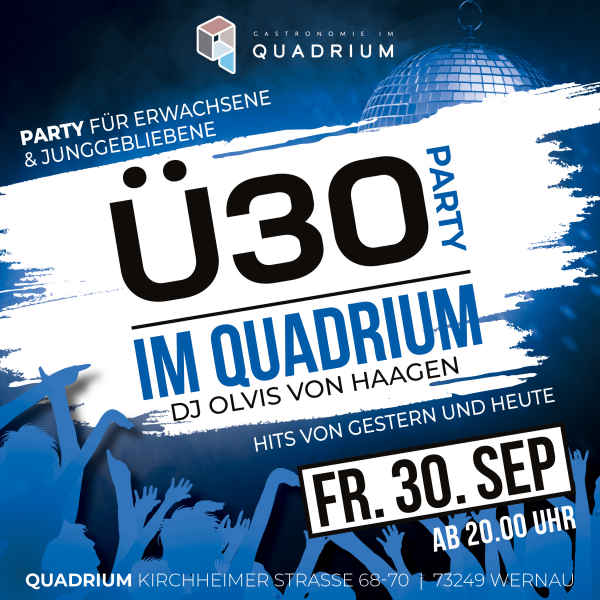 Ü30 im Quadrium - Wernau